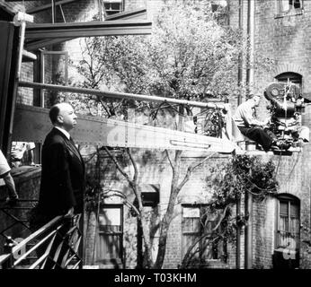 Rear window 1954 Alfred Hitchcock Movie poster Stock Photo - Alamy