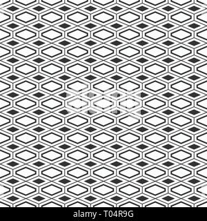 Abstract seamless pattern of elongated hexagons. Hexagonal grid design ...
