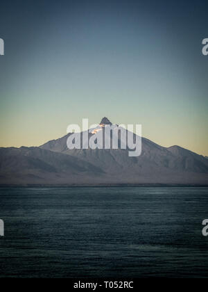 Quellon and Corcovado Volcano, Chiloe Island, Chile Stock Photo - Alamy