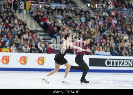 Charlene Guignard and Marco Fabbri of Italy perform during the figure ...