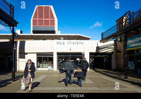 The entrance to Middlesbrough bus station Stock Photo - Alamy