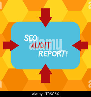 Handwriting text writing Seo Audit. Conceptual photo Search Engine Optimization validating and ...