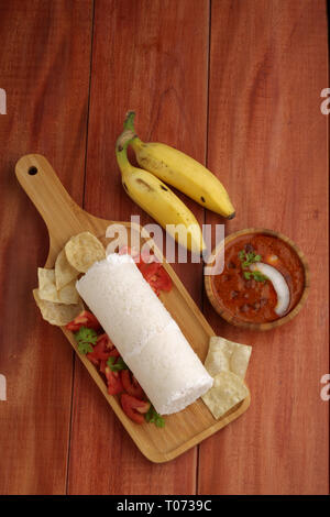 red rice puttu and kadala Stock Photo - Alamy