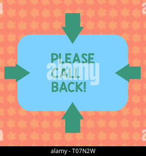 Please Call Back Note Concept Stock Photo - Alamy