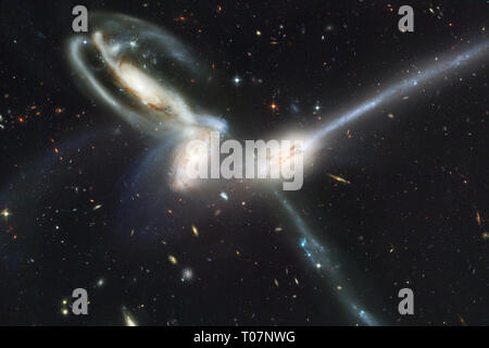 Landscape of star clusters. Beautiful image of space. Cosmos art ...