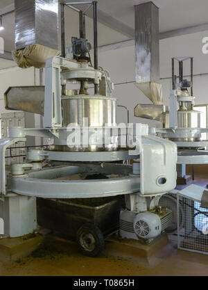 Tea processing machines in a Tea factory at Temi Tea Estate near ...
