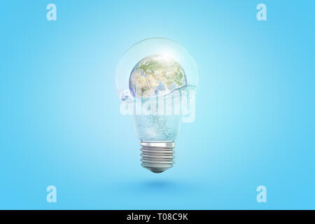 Earth Light Bulb. 3D rendering Stock Photo - Alamy
