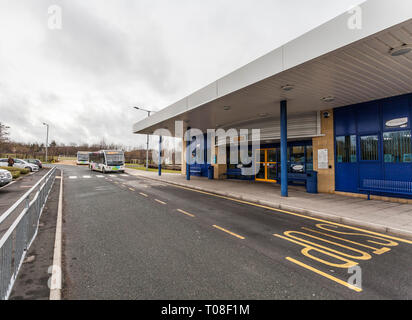 Durham Park and ride bus at Belmont terminus Durham City, north east ...