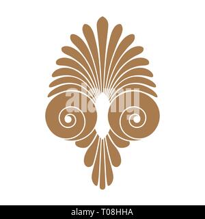 Ancient swirl greek ornament, vector and illustration symbol Stock ...