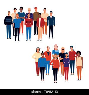 Groups of people cartoons Stock Vector Image & Art - Alamy