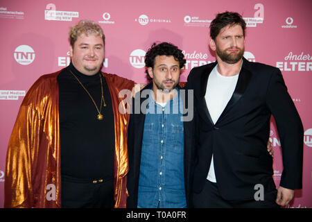 from left: Daniel ZILLMANN, actor, Aylin KOCKLER, author, Rosina KALEAB ...