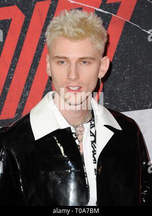 HOLLYWOOD, CA - MARCH 18: Colson 'Machine Gun Kelly' Baker arrives at ...