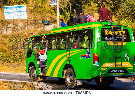 Nepal, Pokhara, local bus Stock Photo: 112631490 - Alamy
