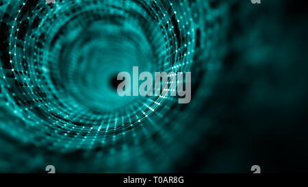 Time tunnel, computer generated abstract fractal background. Abstract ...
