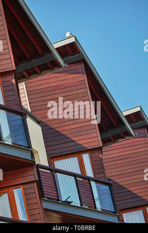 Modern apartments; architecture in Exeter, Devon, Great Britain Stock ...