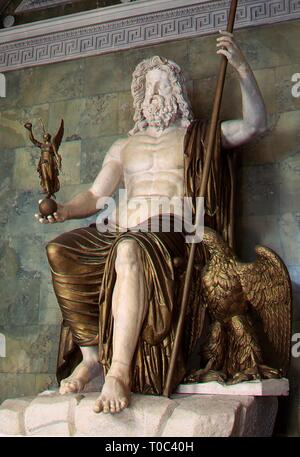 Statue of Jupiter, marble, 1st century AD, Hermitage Museum, St ...