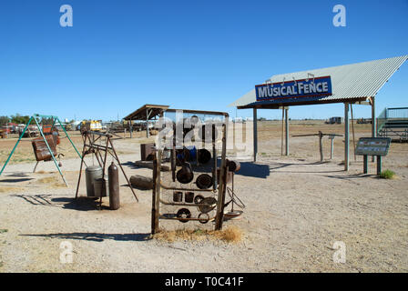 Musical Fence, Winton, Queensland, Australia Stock Photo - Alamy