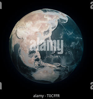 Dry earth globe without water. Global warming concept Stock Photo - Alamy