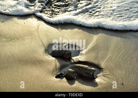 Stone and Surf, Surwada Beach, Valsad, Gujarat, India, Asia Stock Photo ...