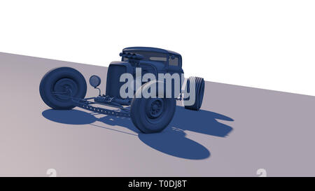 Hot Rod Sports car. 3D render illustration Stock Photo - Alamy