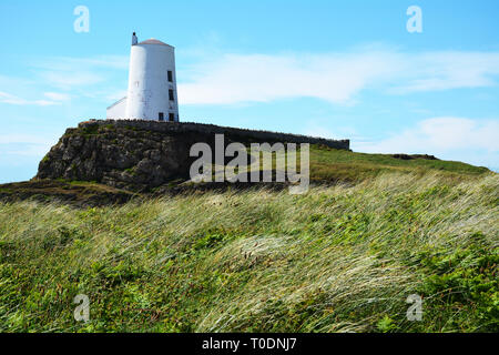 Views of Twr Bach Lighthouse on Llanddwyn Island, Newborough, Anglesey ...