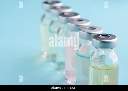 Line of injection vials Stock Photo - Alamy