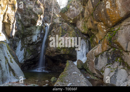 Amazing view of Kostenets waterfall, Rila Mountain, Bulgaria Stock ...