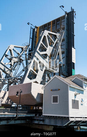 The iconic drawbridge in Mystic, Connecticut., USA Stock Photo - Alamy