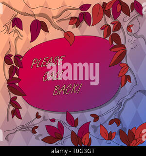 Please Call Back Note Concept Stock Photo - Alamy