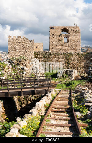 Panorama of Byblos archeological site with Phoenician, Roman and ...