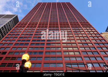 CHICAGO, IL -24 FEB 2019- View of the CAN Center (the Big Red), a high ...