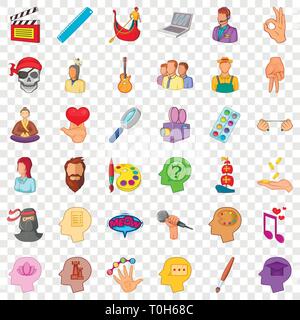 Creative occupancy icons set, cartoon style Stock Vector Image & Art ...