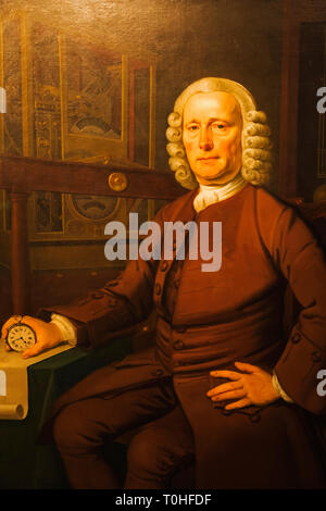 John Harrison. Historical portrait of the British inventor John ...