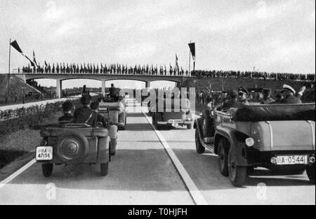 Hitler at the opening of a highway Stock Photo - Alamy
