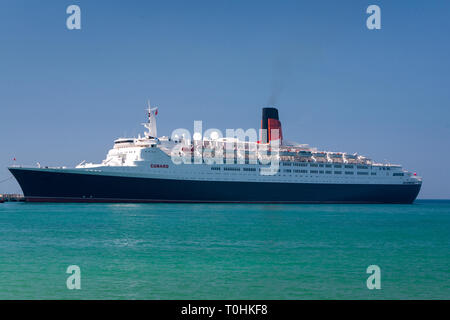 RMS QE2 alongside berth at Kusadasi, Turkey Stock Photo - Alamy