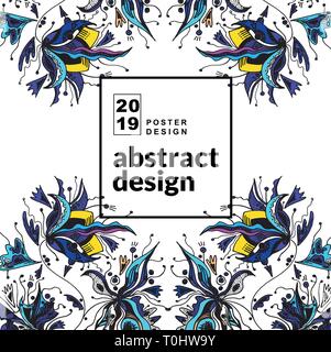 Abstract flowers background. It can be used for posters, cards, flyers ...