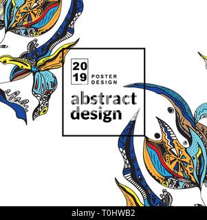 Abstract flowers background. It can be used for posters, cards, flyers ...