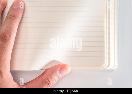 Top view collection of notebook front Stock Photo - Alamy