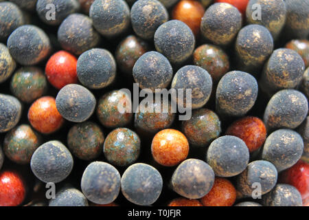 Powder match heads macro, close-up Stock Photo - Alamy