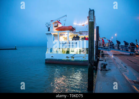 Island Wangerooge, Ostfriesland, ferry to the mainland,East Frisia ...