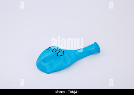 Deflated, ego bubble. Balloon appearance symbolizing the regression of ...