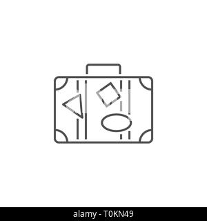 Suitcase Related Vector Line Icon Stock Vector Image & Art - Alamy