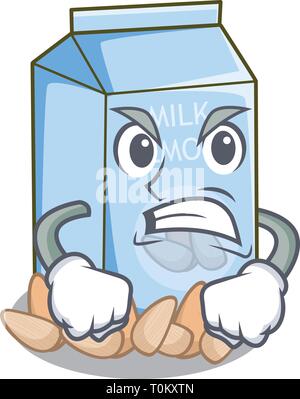 Angry almond nut character cartoon Stock Vector Image & Art - Alamy