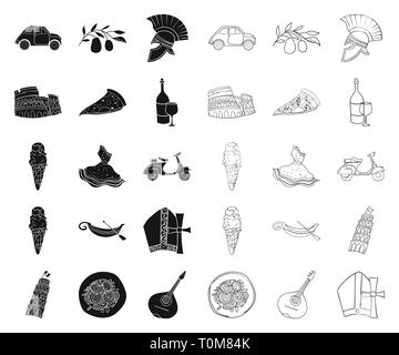 Vector logo for Italian Gelato, black sign board for kids cafe with ...