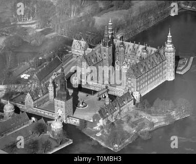 geography / travel, Denmark, Hillerod, castles, Hilleröd, Frederiksborg ...