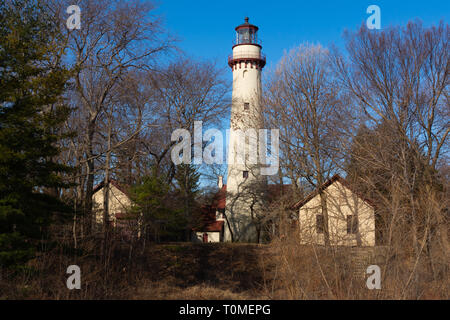 Grosse Point Lighthouse on a beautiful March morning. Evanston ...