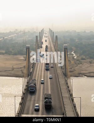 bridge on narmada river, bharuch, gujrat, india Stock Photo - Alamy