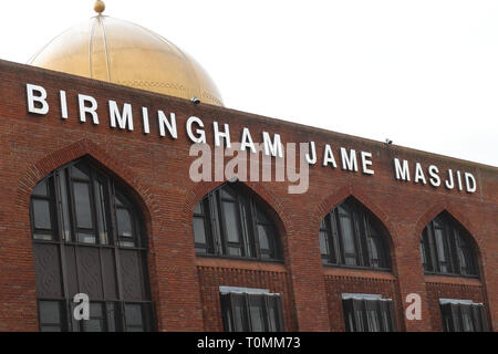 The Birmingham Jame Masjid mosque in the Aston area of the city ...