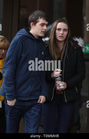 Toni McLachlan partner of Robert MacPhail (behind), father of Alesha ...