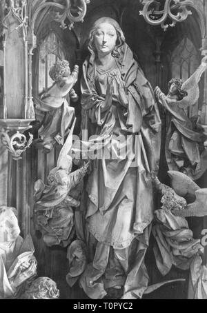 Germany, Baden-Württemberg, Creglingen: the Virgin Mary's retable in ...